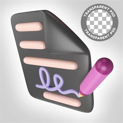 Premium Psd Signature 3d Illustration Icon