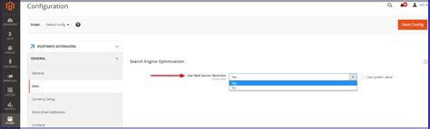 Set Use Web Server Rewrites In Magento 2