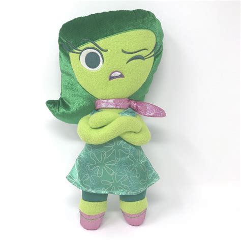 Disney Pixar Disgust Doll Plush Toy Inside Out Character Soft Stuffed