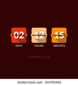 Flip Countdown Timer Vector Clock Counter Stock Vector Royalty Free Shutterstock