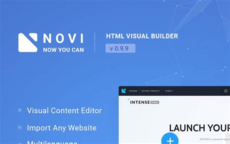Novi Visual Html Page Builder And Content Editor Javascript