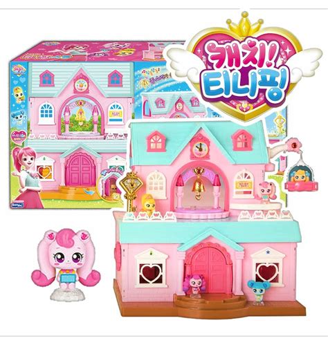 반짝반짝 캐치티니핑 티니핑 스쿨 여아 소꿉놀이 장난감 피규어 학교 놀이 티몬