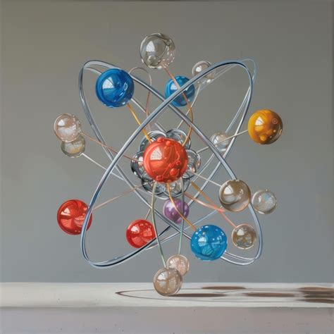 Of The Nucleus Of An Atomic Structure Premium Ai Generated Image