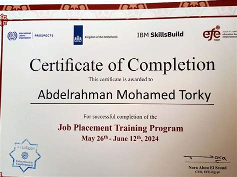 Abdelrahman Torky On Linkedin Exciting News Id Like To Share That I Had Finished My Training At