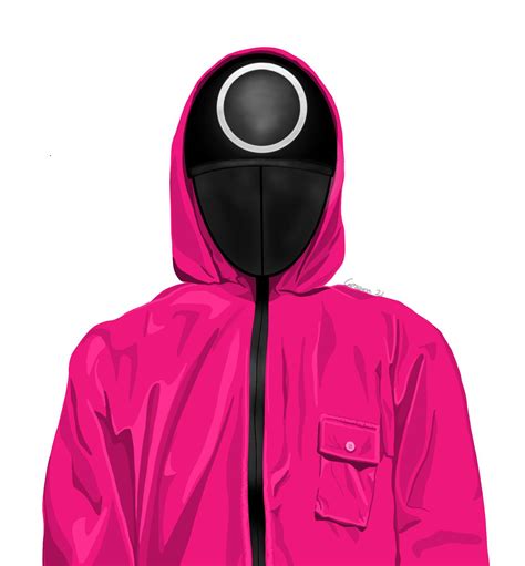 Squid Game Guard Drawing Loved This Show And The Aesthetic Of These Uniforms R ProCreate