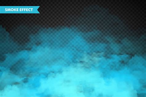 현실적인 다채로운 연기 구름 안개 효과 투명 한 배경에 격리 된 안개 증기는 공기 증기 흐름 벡터 일러스트레이션 바람에 대한 스톡 벡터 아트 및 기타 이미지 Istock