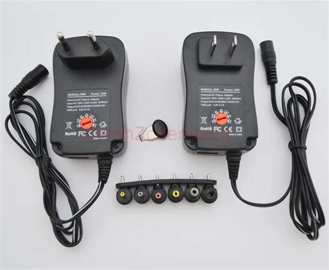 Pcs W Universal Ac Wall Plug In Power Adapter V V V V V V V A Charger With