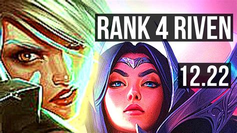 Riven Vs Irelia Top Rank 4 Riven 11 Solo Kills 22m Mastery 143