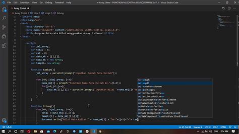 Membuat Program Menggunakan Array 2 Dimensi Youtube