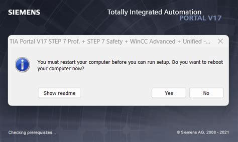 Tia Portal Restart Reboot On Windows 11 Siemens Forum