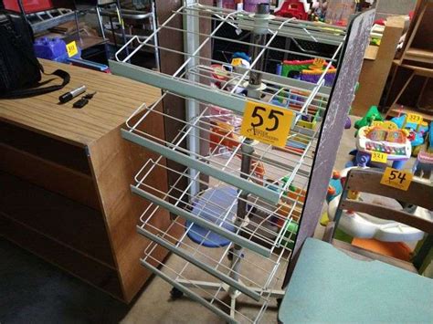 Rolling Display Rack Assiter Auctioneers