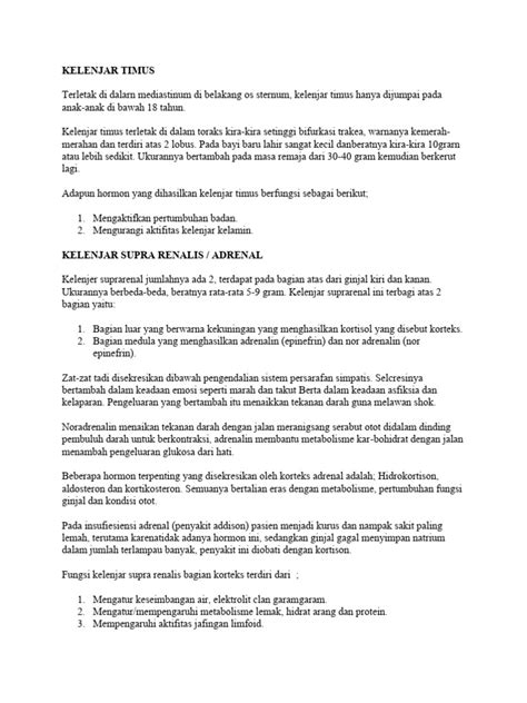 Kelenjar Timus Pdf