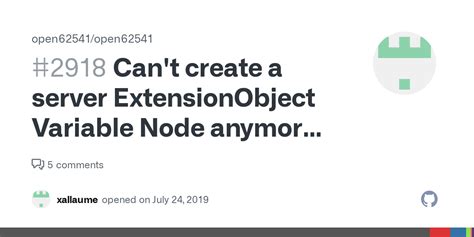 Cant Create A Server Extensionobject Variable Node Anymore With Master · Issue 2918