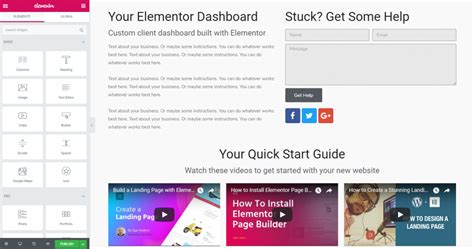 How To Create A Custom Wordpress Dashboard Elementor