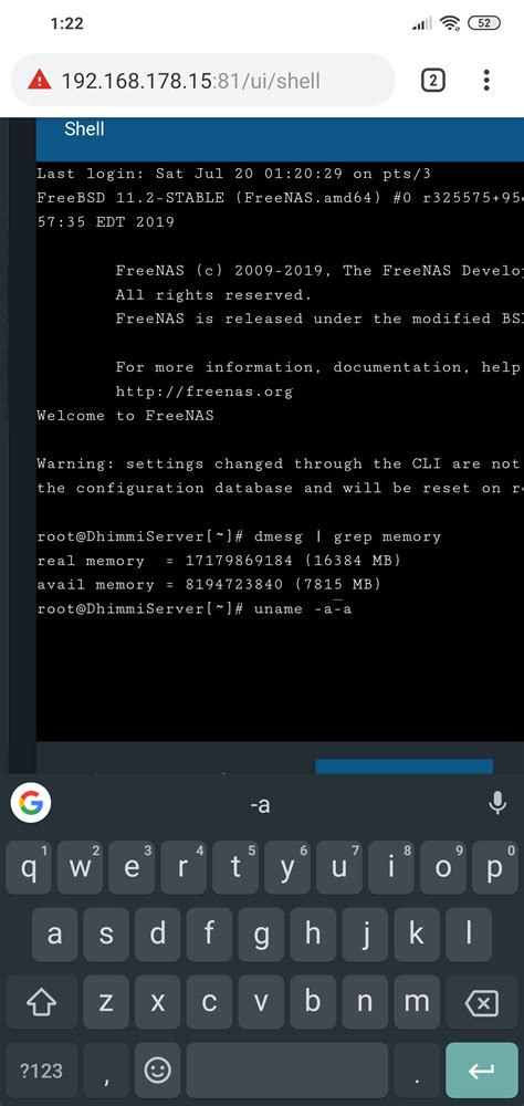 free nas does not use all the ram does anyone know how to help me r