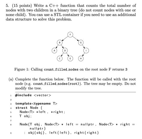 Solved 5 15 Points Write A C Function That Counts The