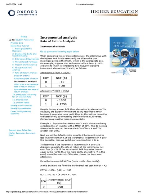 Incremental Analysis Pdf Investing Interest
