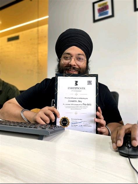 Sidharth Singh Khalsa On Linkedin Employee Month Awards