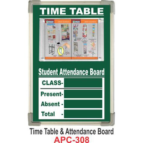 Time Table Attendance Board Apc 308 At 75000 Inr In Alwar K Rajan Industries