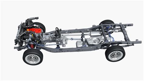 3d Pickup Truck Chassis Turbosquid 2066725