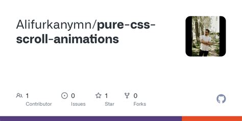 Github Alifurkanymnpure Css Scroll Animations