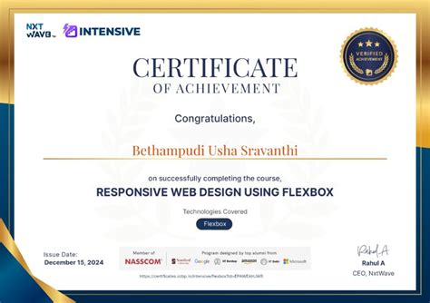 Responsivewebdesign Flexbox Css Frontenddevelopment Nxtwave Webdesign Certification