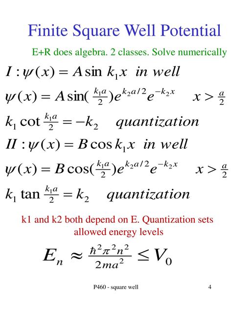 Ppt Finite Square Well Potential Powerpoint Presentation Free Download Id 780992