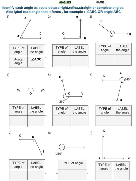 Angles Interactive Worksheet For Grade 5 Live Worksheets Worksheets Library