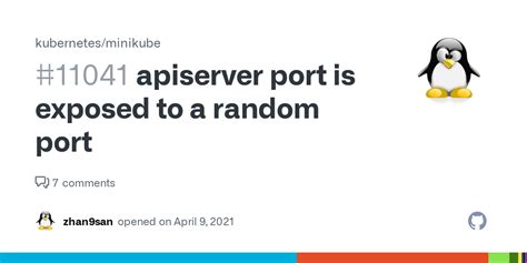 Apiserver Port Is Exposed To A Random Port · Issue 11041 · Kubernetesminikube · Github