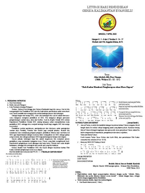 Liturgi Hari Pendidikan Gke Pdf Liturgi Hari Pendidikan Gke Pdf