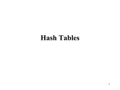 11hashtable 1ppt Data Structure Algorithm Ppt