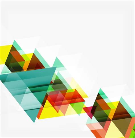 Premium Vector Abstract Geometric Background Modern Overlapping Triangles