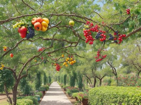 Premium Photo A Tree With Many Fruit Hanging From It