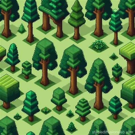 Realistic Forest Tile Set Prompts Stable Diffusion Online