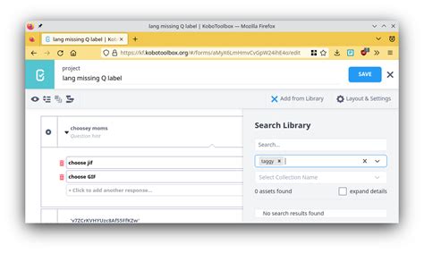 Tag Search Not Working In Form Builder Library Sidebar · Issue 4134 · Kobotoolboxkpi · Github