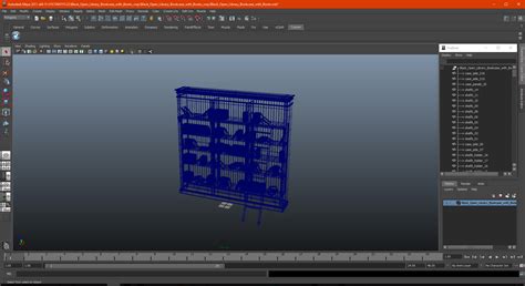 도 서와 함께 검은 오픈 도서관 책장 3d 모델 59 Max C4d Blend Obj Ma Fbx 3ds Free3d