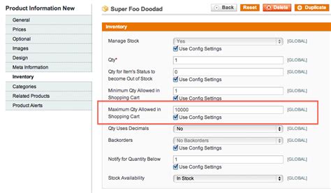 php magento limit product max quantity to 1 per order quantity 2