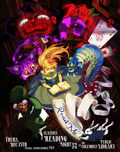 Alice In Wonderland Reading Promo Poster Design By Alexandria Anderson At