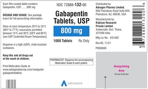 Dailymed Gabapentin Tablet