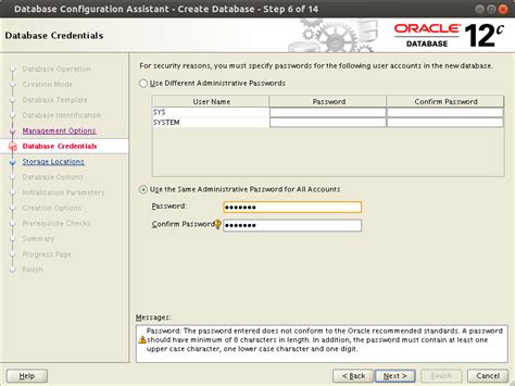 Oracle Database 12c Linux Oracle Instance Creation
