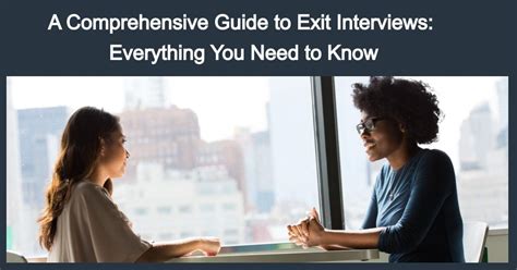 Everything You Need To Know About Exit Interviews