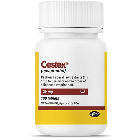 Cestex 25 mg (100 Tablets) | View More Info | EntirelyPets Rx