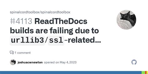 Readthedocs Builds Are Failing Due To `urllib3``ssl` Related Extension Error For `sphinx