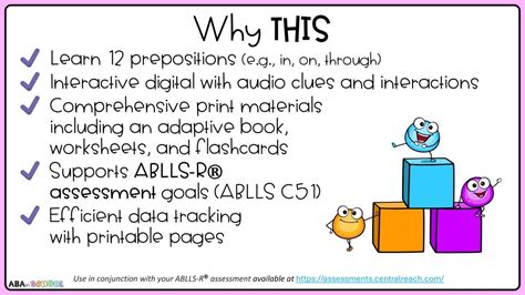 Receptive Prepositions Activities Aba In School