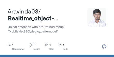 Github Aravinda03realtimeobject Detection Object Detection With Pre Trained Model