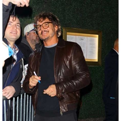 Pedro Pascal Snl Brown Leather Jacket World Class Jackets
