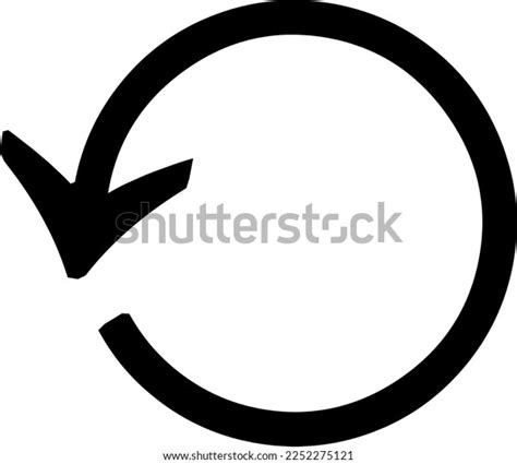 Reset Symbol Isolated On White Background Stock Vector Royalty Free 2252275121 Shutterstock