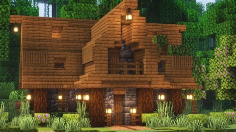Как построить огромный красивый дом из дерева в майнкрафте Youtube