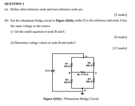 Solved QUESTION A Define What Reference Node And Chegg
