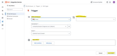 event triggers email orchestrator uipath community forum